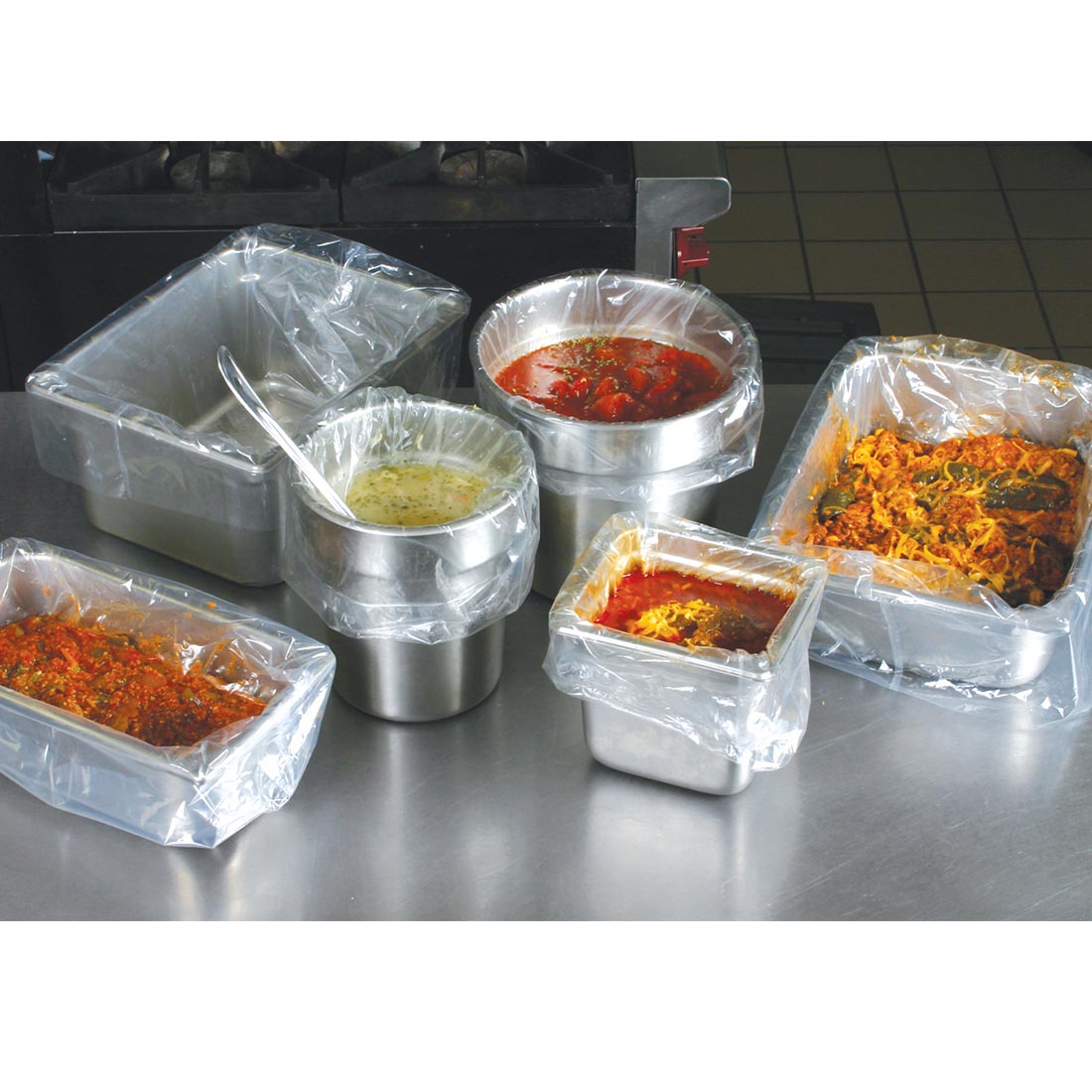 34" x 18" 1 mil Poly-Nylon Pan Liner -- Full Pan Deep, 100/CS | LK ...