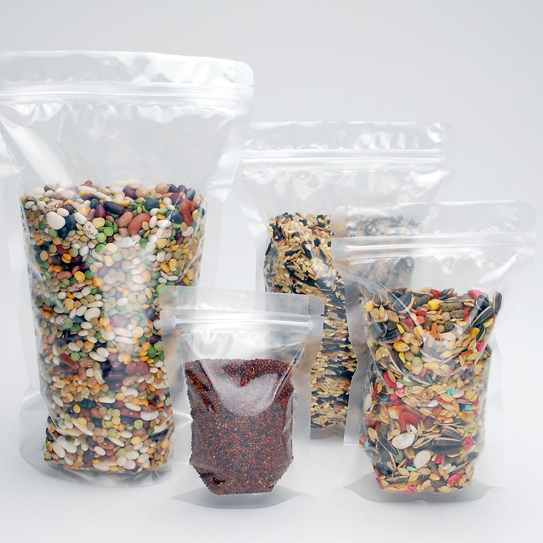 4" x 6" + 2"BG 2.7 mil Clear Stand-Up Pouch, 1000/CS | LK Packaging