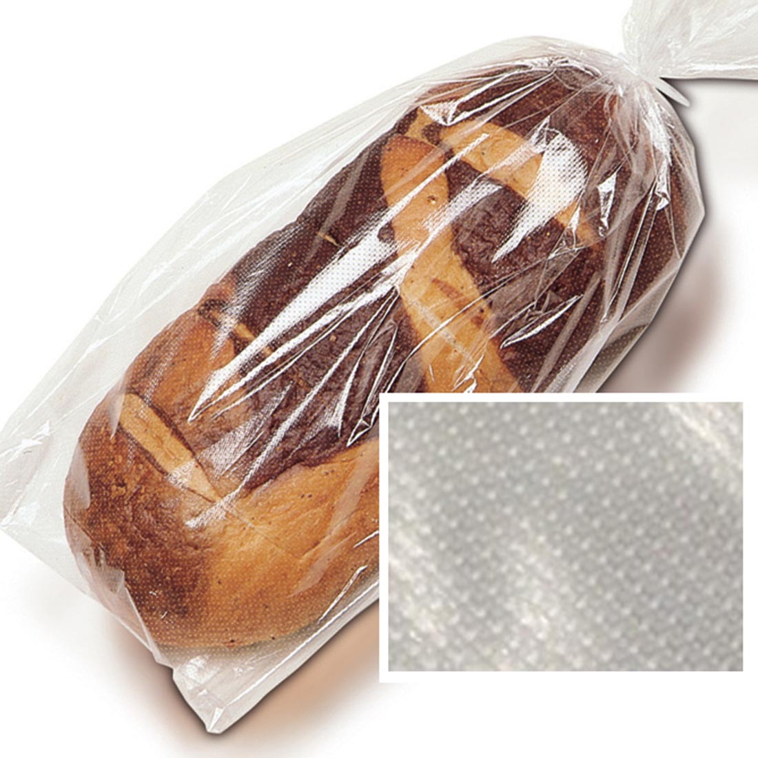 6 x 28 + 1 1/2" LP 0.8 mil Polypropylene Micro-Perf Bread Bags on ...
